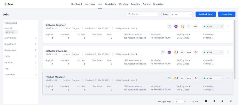 Importance of ATS for recruitment process – Zimyo HRMS