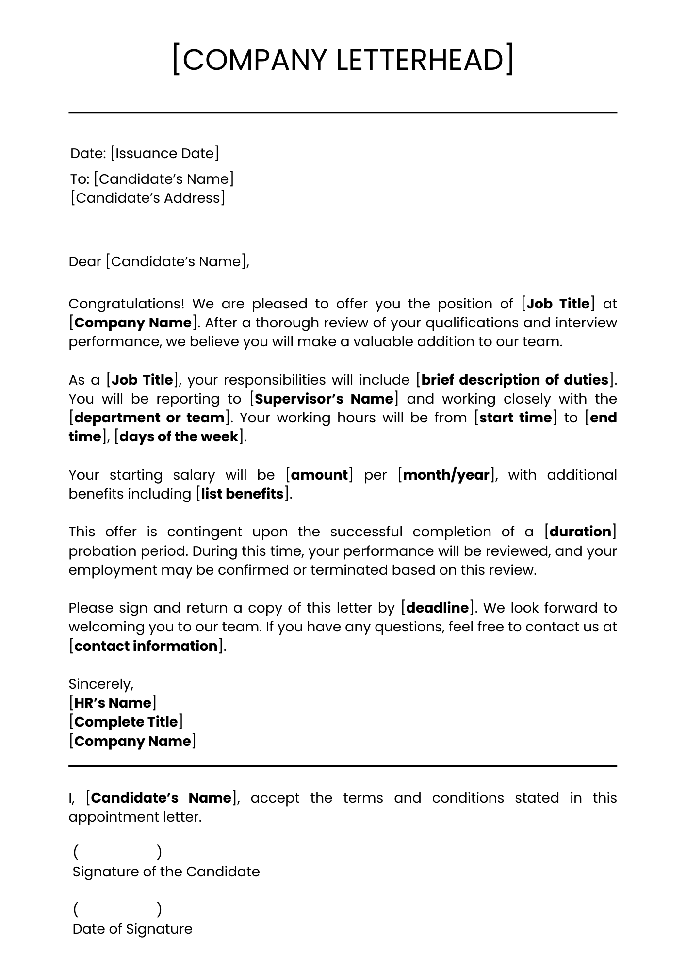 How to Write Appointment Letter: Format, Samples & Examples